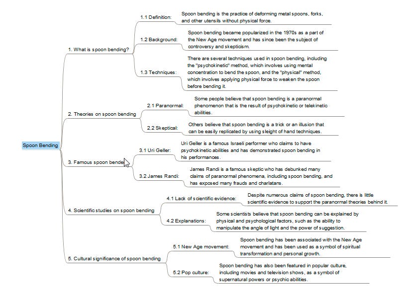 Experimenting with ChatGPT and Freemind File Input