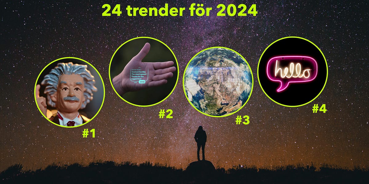 🔮 24 trender för 2024 – nummer 1-4