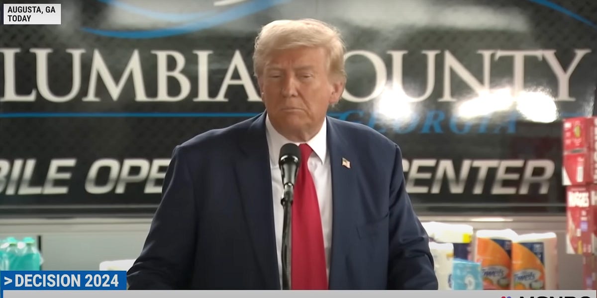 Trump's Hurricane Of Helene Lies Highlights His Unfitness For Office