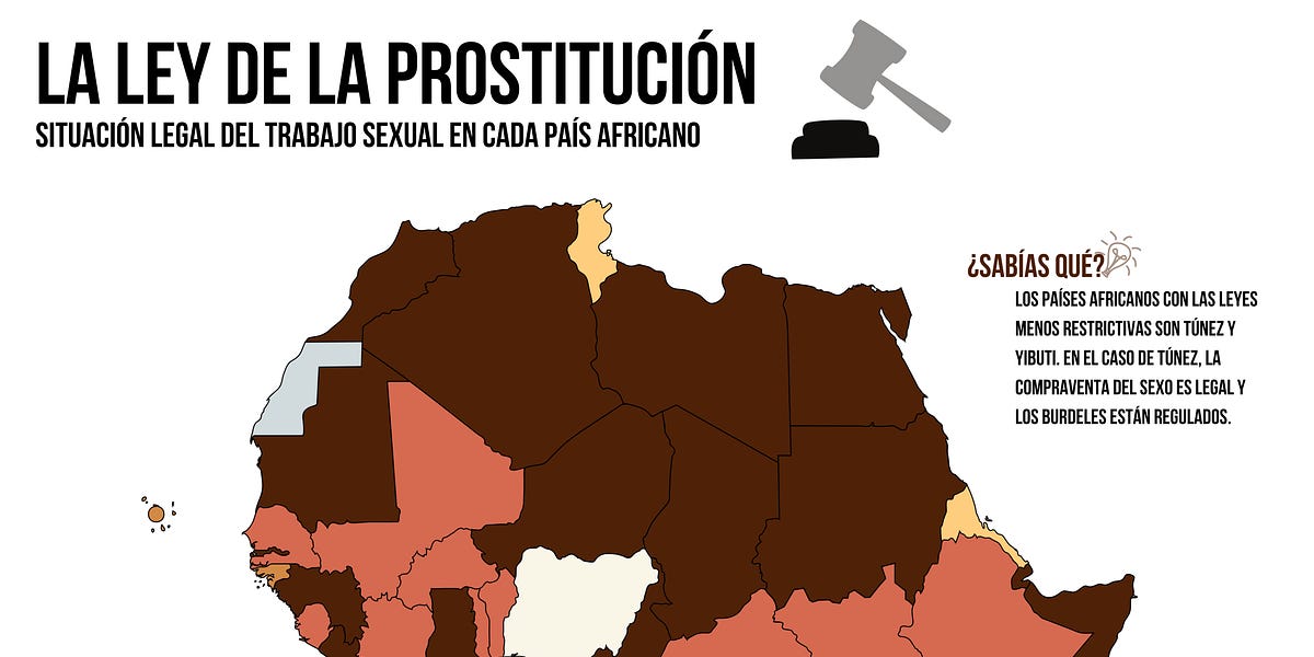 ¿Cuál es la situación legal de la prostitución en África?