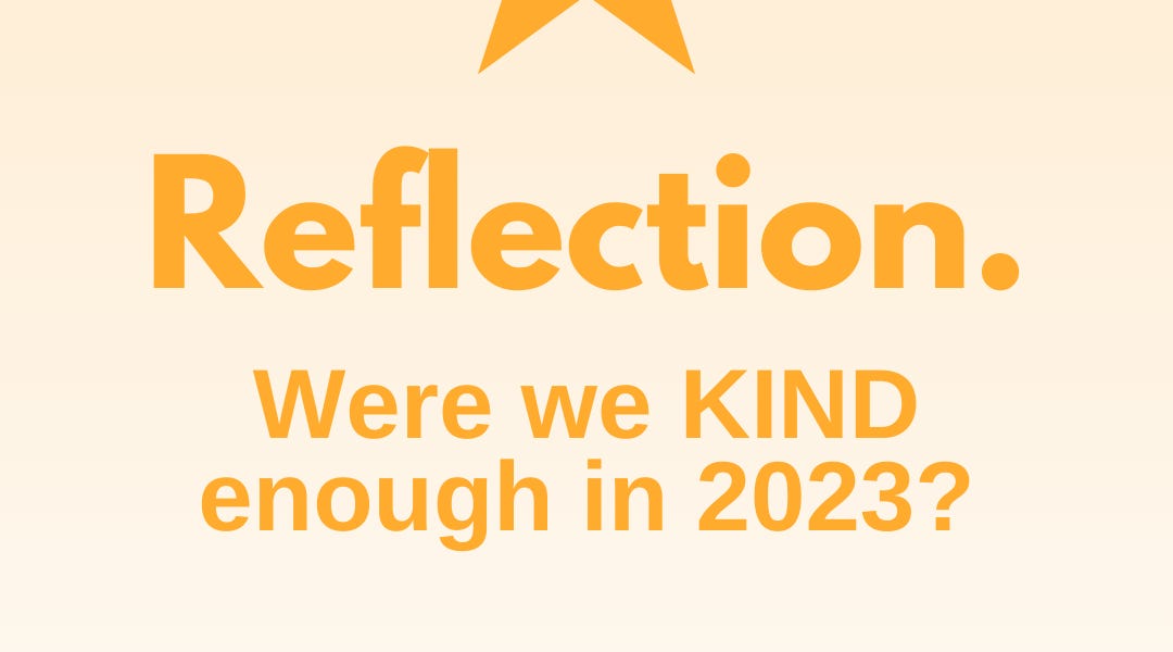 Reflection of Kindness in 2023