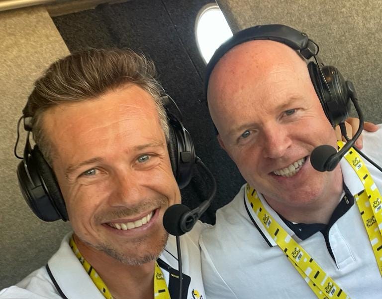 ANTHONY McCROSSAN IS CYCLING'S COMMENTATOR-IN-CHIEF