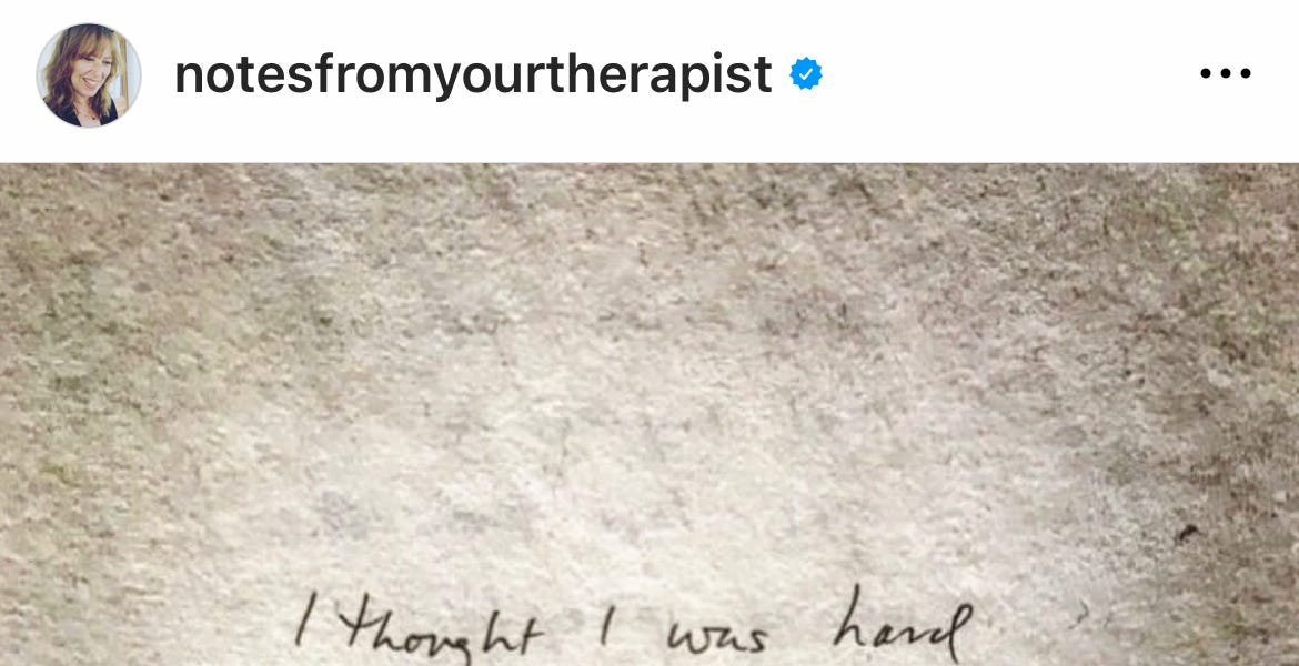 It's hard to stop beating yourself up just for hurting