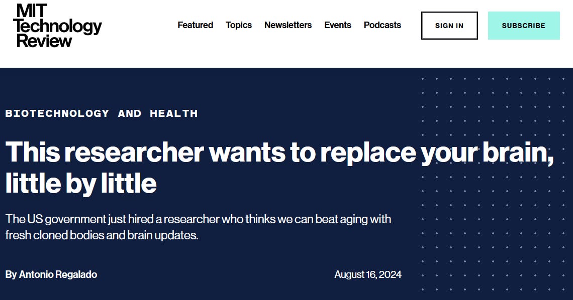 MIT Technology Review: This researcher wants to replace your brain ...