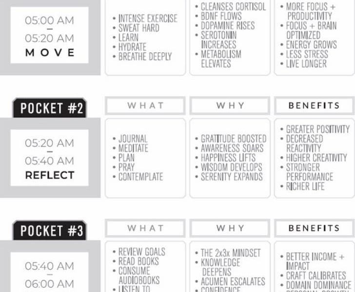 The 20/20/20 Formula of the 5am Club