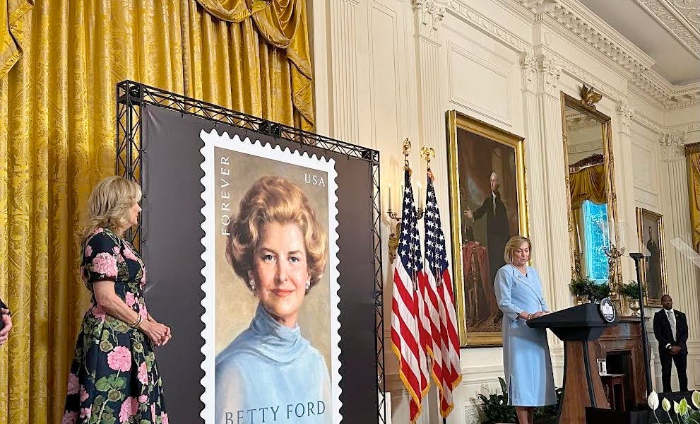 The White House Hosts Betty Ford Postal Stamp Reveal