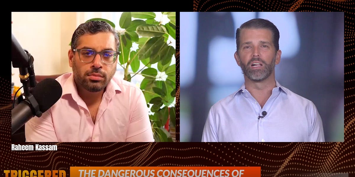 WATCH: Raheem on Don Jr's 'Triggered' Podcast.