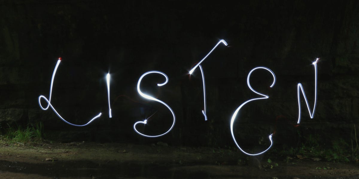 Listen. - by Charlie Hubbard - The ProFiles Newsletter