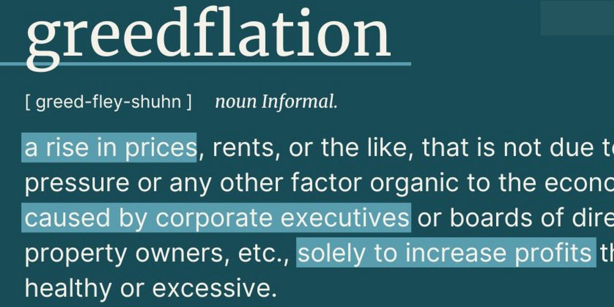 Team Biden needs to lean in hard on “Greedflation”