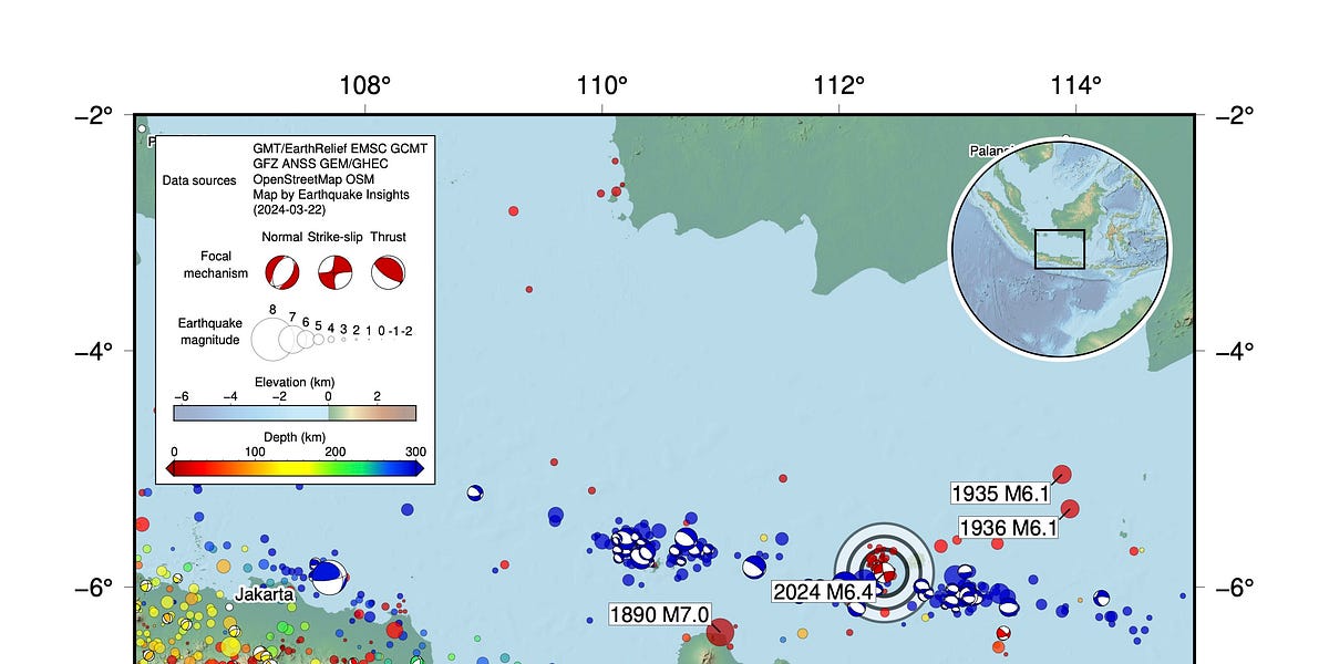 Magnitude 6.4 earthquake rocks Java, Indonesia