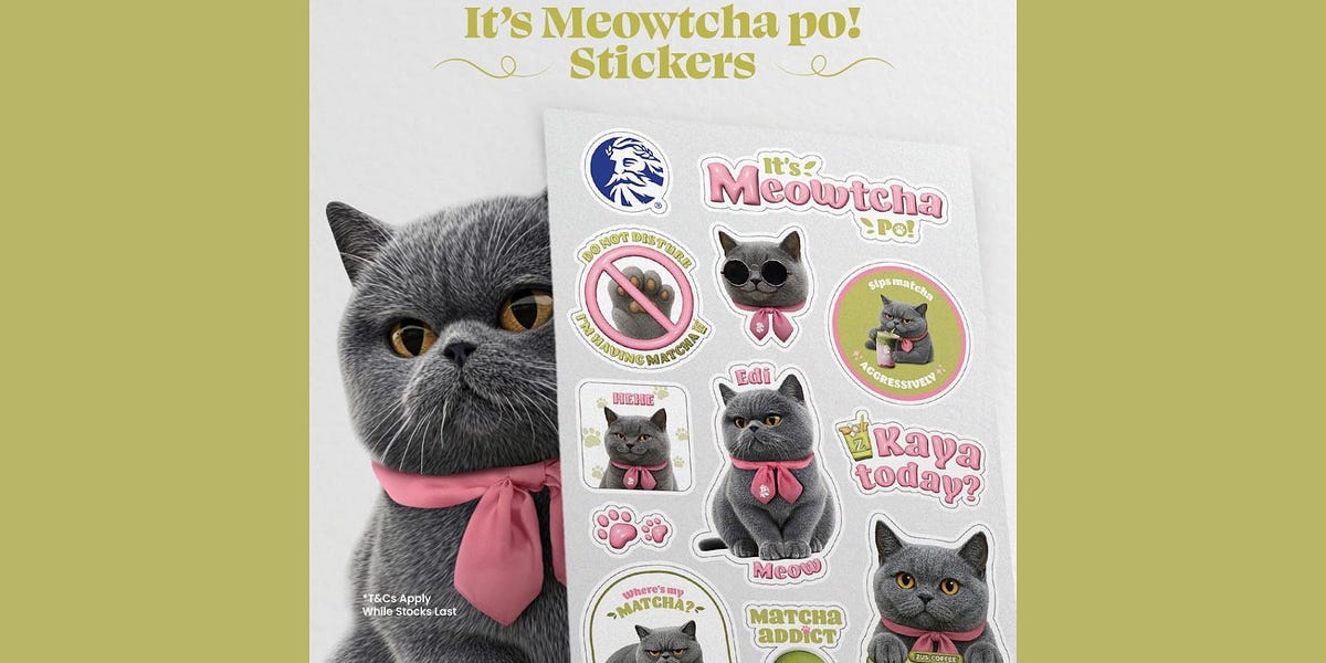 ZUS Coffee unveils matcha series: It's Meowtcha Po!