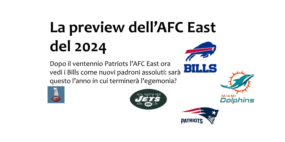 La preview dell'AFC East del 2024 - by Mattia Righetti