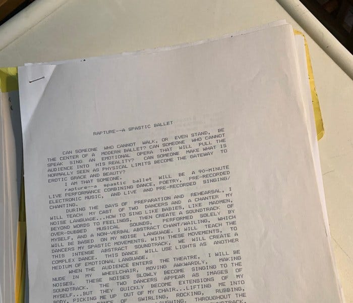 RAPTURE – A SPASTIC BALLET - The Frank Moore Archives