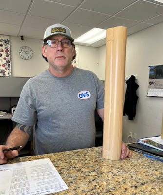 An up close report: A vineyard in progress.