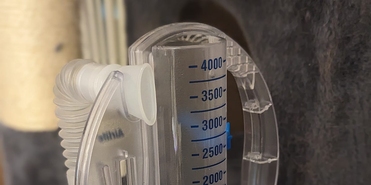 My Newest Incentive Spirometer, Physical Therapy, and Magic