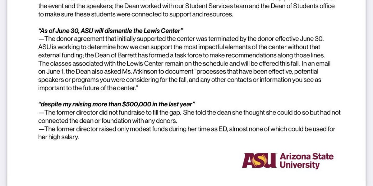 ASU's "Fact" "Check" - by Dr. Owen Anderson