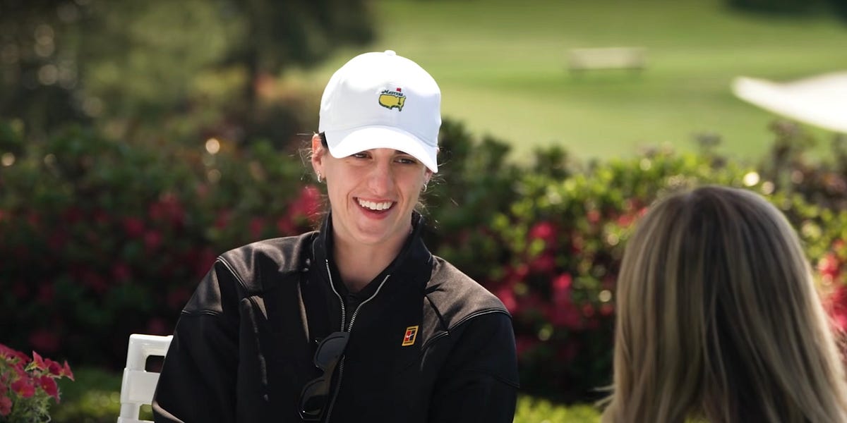Caitlin Clark attends her first Masters at Augusta National