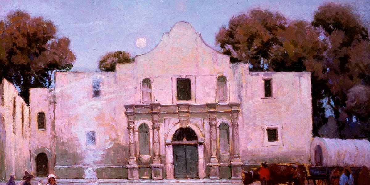 Texas Paintings: Chili Queens at the Alamo (n.d.)