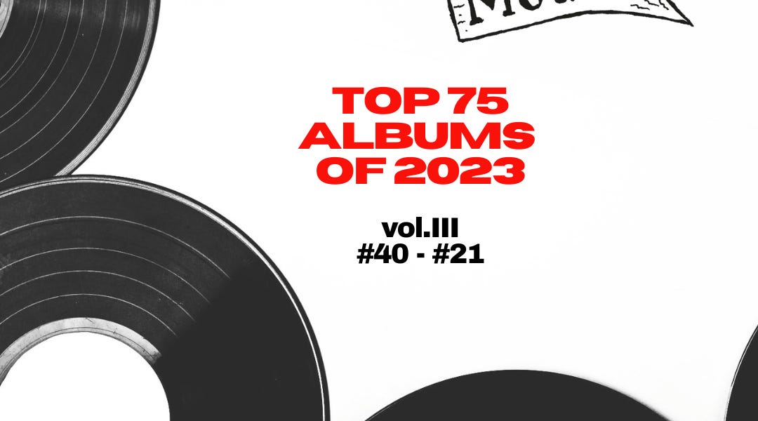 TOP 75 ALBUMS OF 2023: Part III (#40-#21)