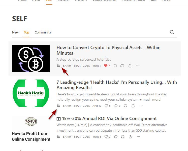 How to Find my Premium (Pro) Content - by Barry "Bear" Goss