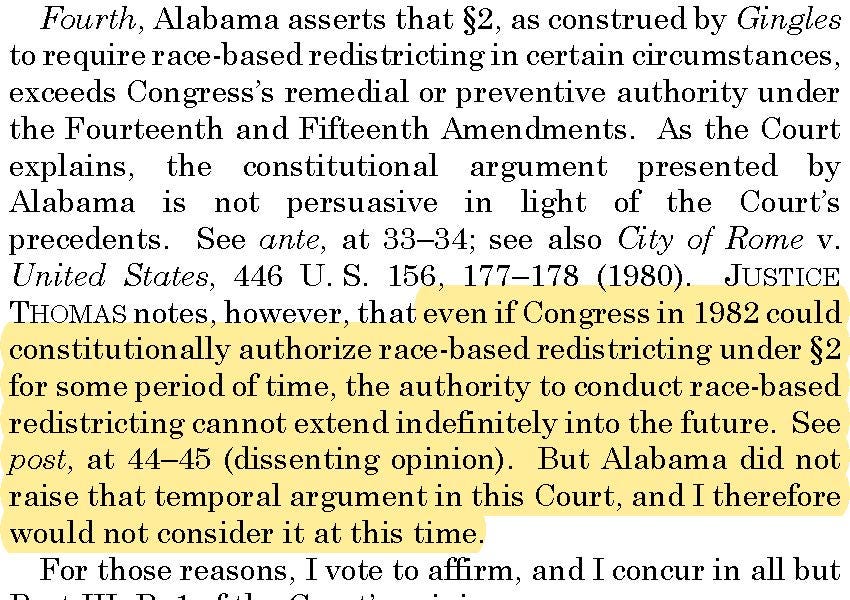 45. Justice Kavanaugh and the Return of the Alabama Redistricting Cases