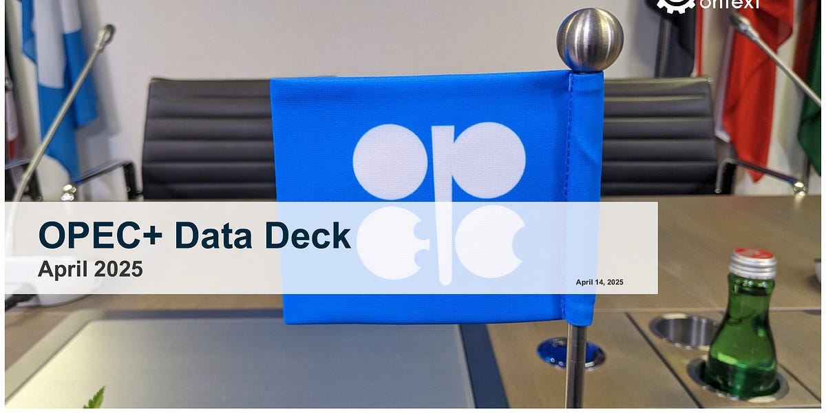 OPEC+ Data Deck (April 2025) - by Rory Johnston