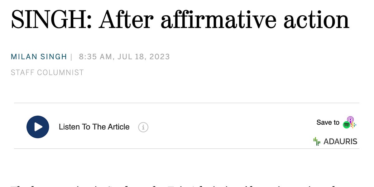 Thursday Thread - by Milan Singh - Slow Boring