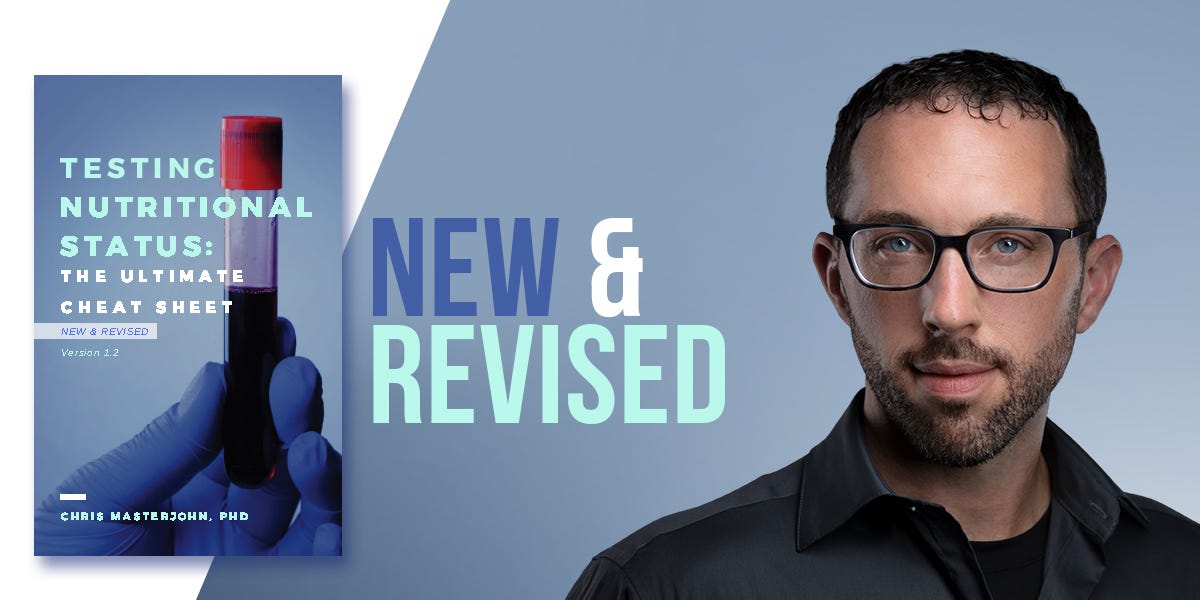 Version 1.2 of Testing Nutritional Status: The Ultimate Cheat Sheet is out!