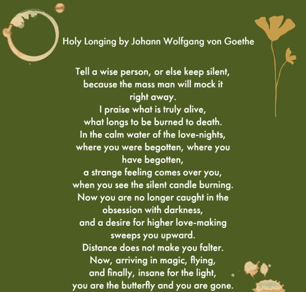 Poem of the Day: Holy Longing