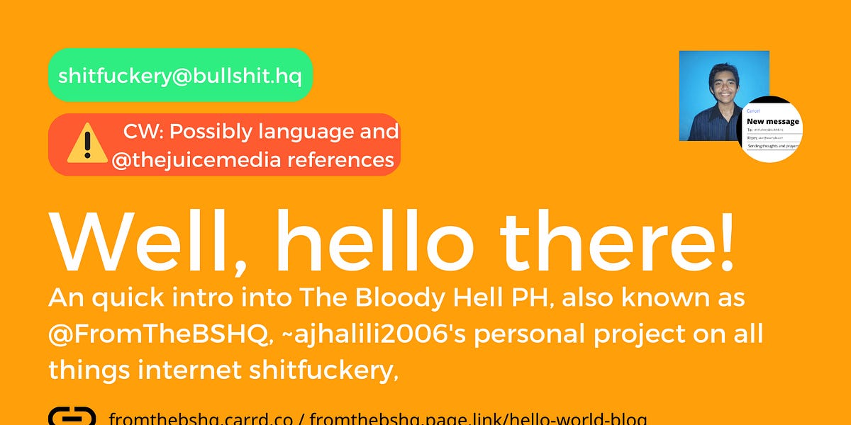 New Substack publication, who this?