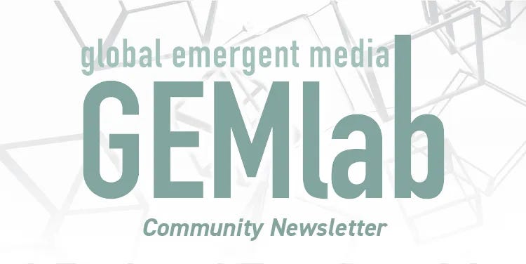 This October at the GEM Lab - by Global Emergent Media Lab