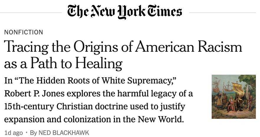 The New York Times Reviews THE HIDDEN ROOTS OF WHITE SUPREMACY