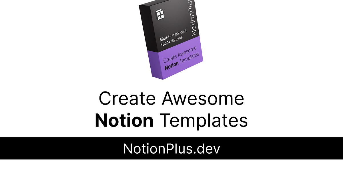 New Product! NotionPlus: Create Awesome Notion Template. And Turkey ...