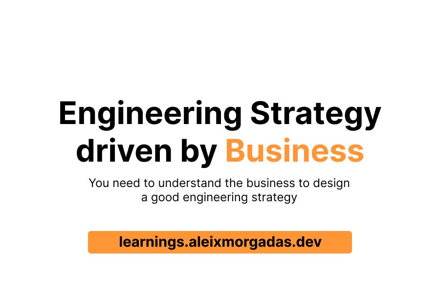 You need to understand the business to design a good engineering strategy