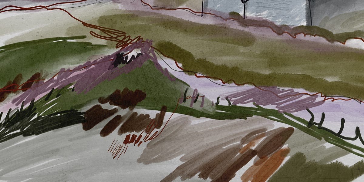 How to draw moving landscapes