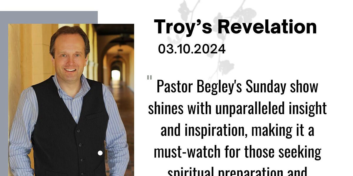 Revelation Watchers: Join Us for Pastor Paul Begley's Exclusive Sunday Show