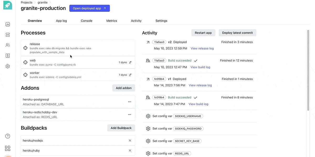 Neetodeploy Got Database Export Database Metrics Multiple Addons And Cli