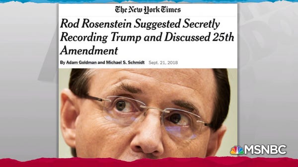 Rod Rosenstein Not YOU'RE FIRED Over That Shitty New York Times Story ...
