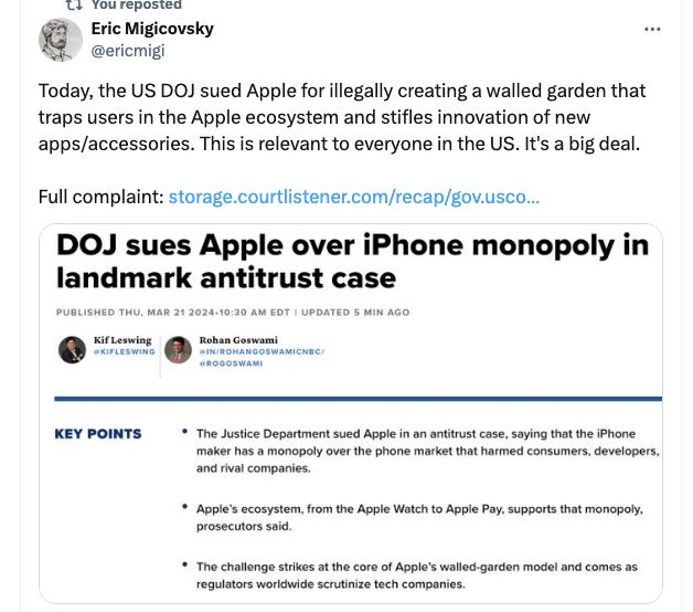 Why the Apple Antitrust Suit Matters - BIG by Matt Stoller