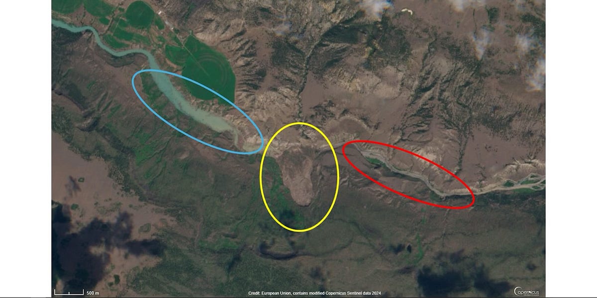 Chilcotin River Landslide - 2024 - by Steve Shikaze