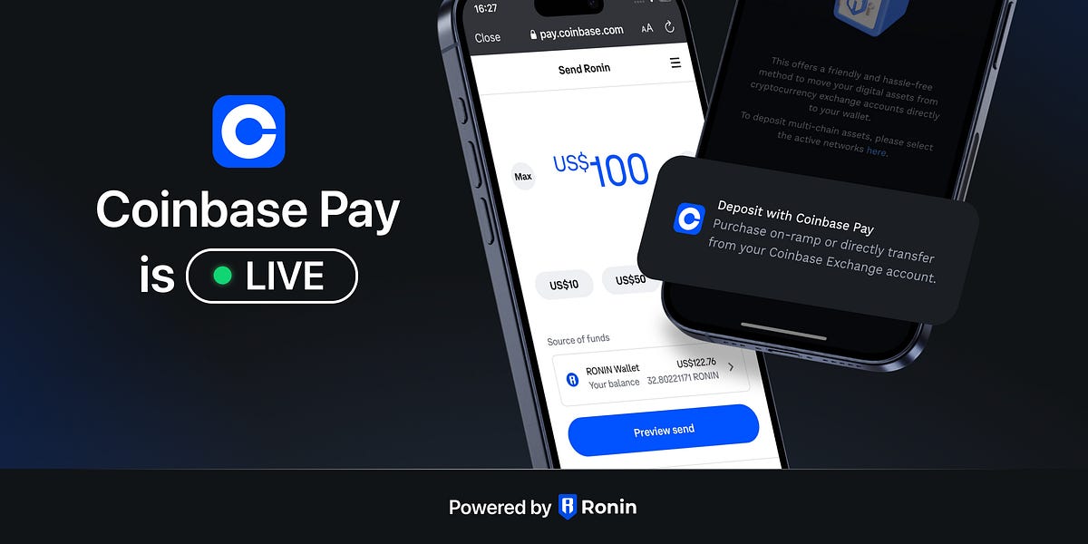 Introducing Coinbase Pay in the Ronin Wallet