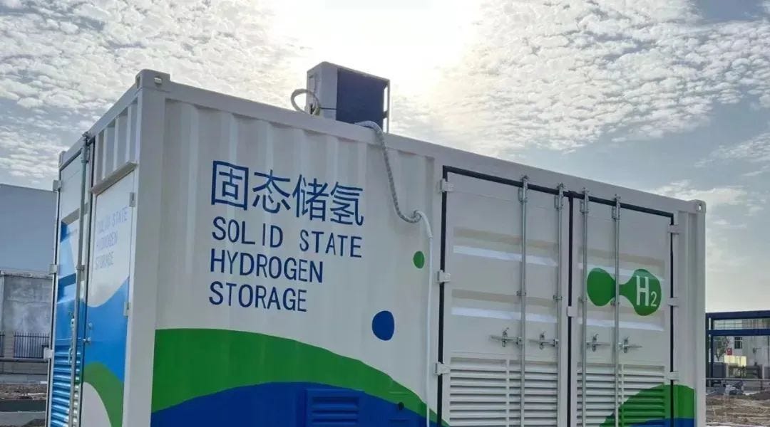 Chinese companies made remarkable progresses in solid-state hydrogen storage applications