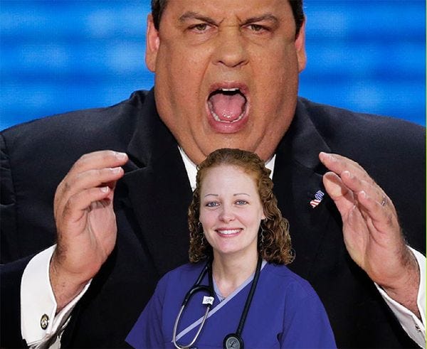 Chris Christie Wants To Play Doctor With Nurse Lady, Mostly By Yelling ...