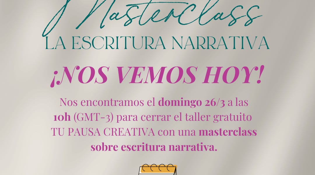MASTERCLASS: La escritura narrativa - by Kari Wain