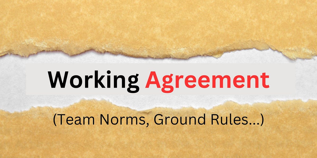Working Agreement for a Scrum Team - by Vibhor Chandel