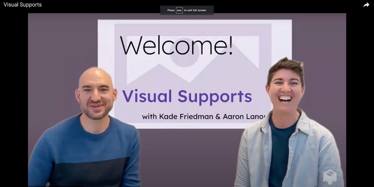 🎬 Visual supports - by Kade Friedman