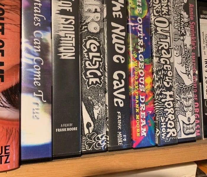 New Frank Moore Films Minisite - The Frank Moore Archives