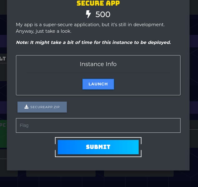 WannaGame SecureApp - by Zimzi - CTFs