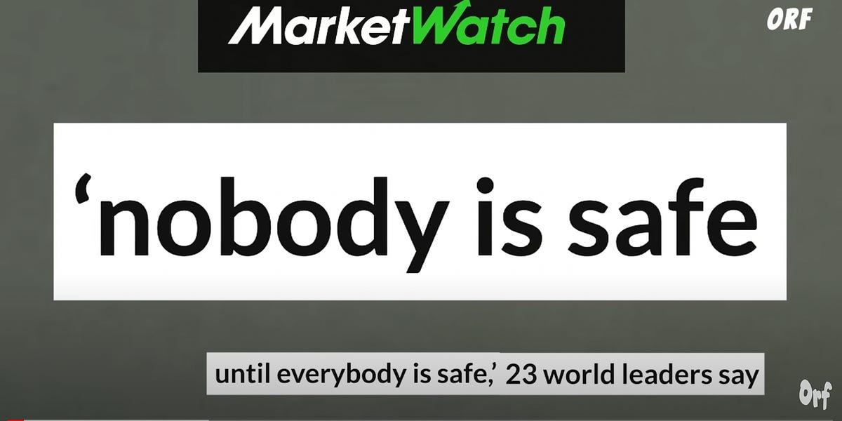 "Nobody is Safe Until We're All Safe" - by John Leake