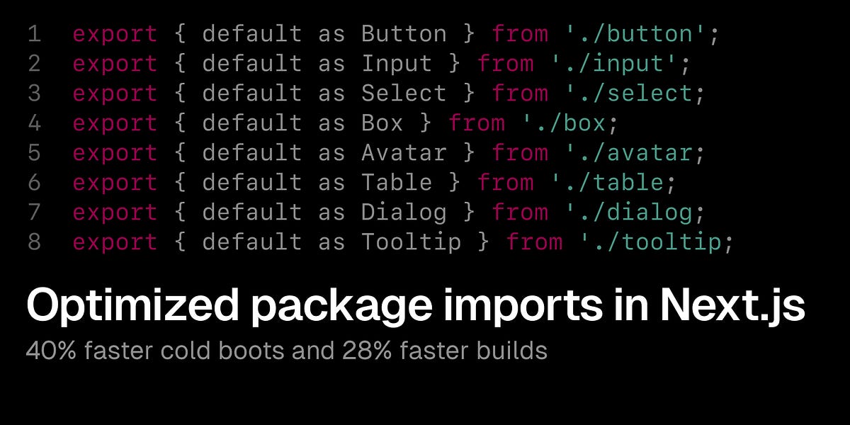 [Korean FE Article] Next.js에서 패키지 가져오기를 최적화한 방법